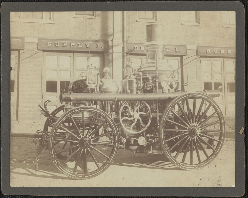 Steamer 4, located at central fire station - Digital Commonwealth