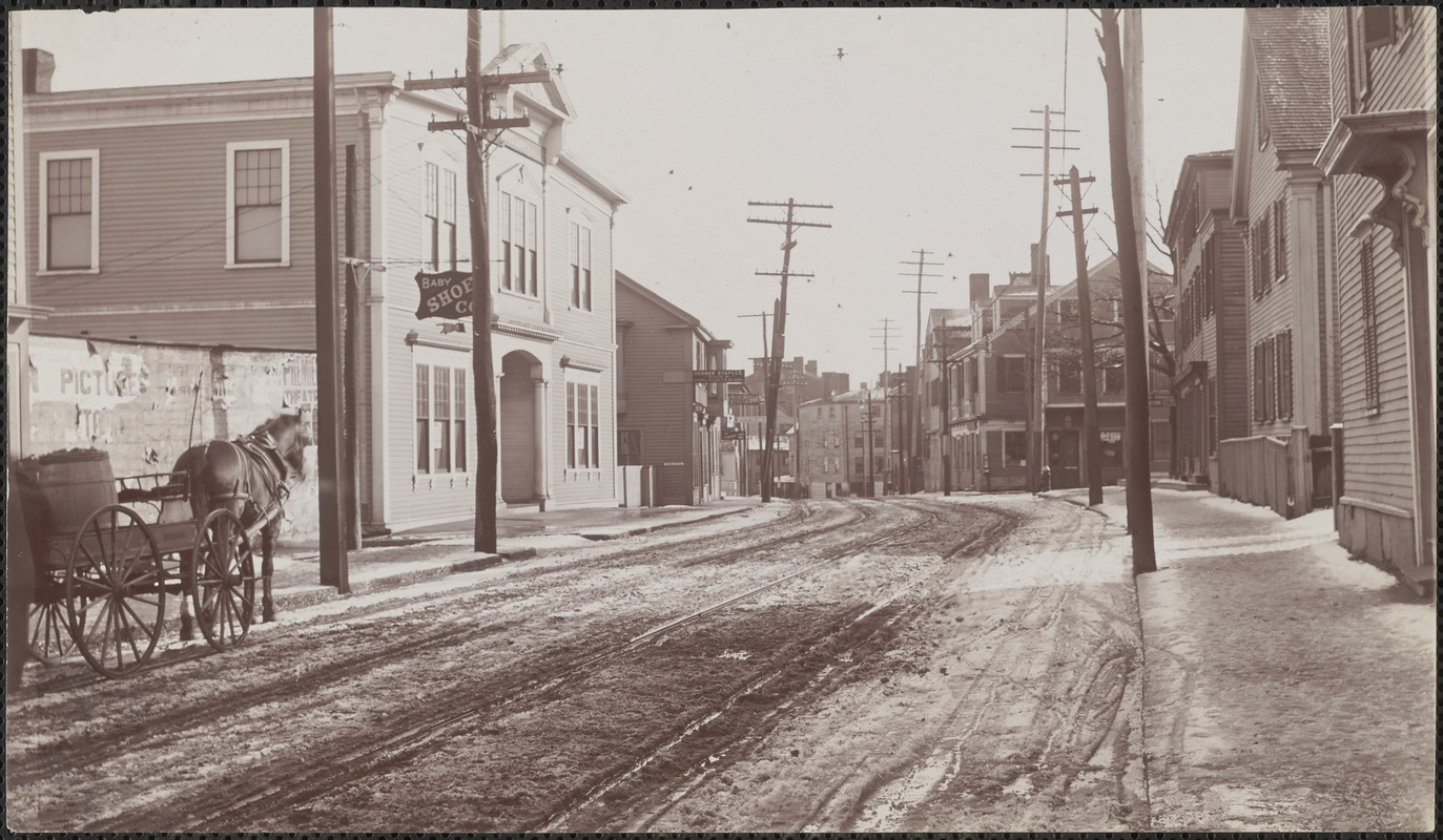 Merrimac St. up from Green St. Old Fellows Hall - Digital Commonwealth