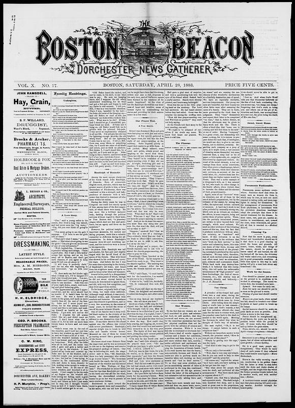 The Boston Beacon and Dorchester News Gatherer, April 28, 1883 ...