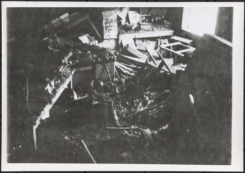 Interior flood damage - Digital Commonwealth