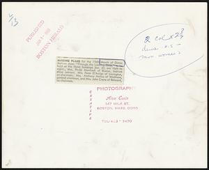 Making Plans for the 1968 March of Dimes fashion show, "Through the ...