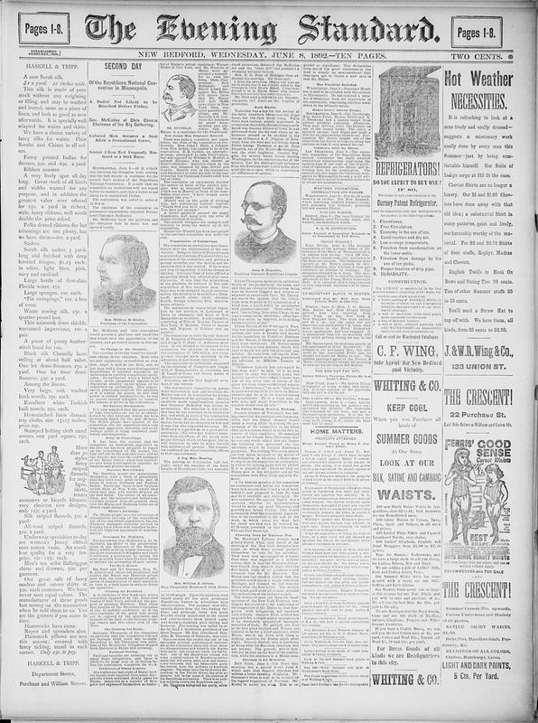 Evening Standard. June 08, 1892 - Digital Commonwealth