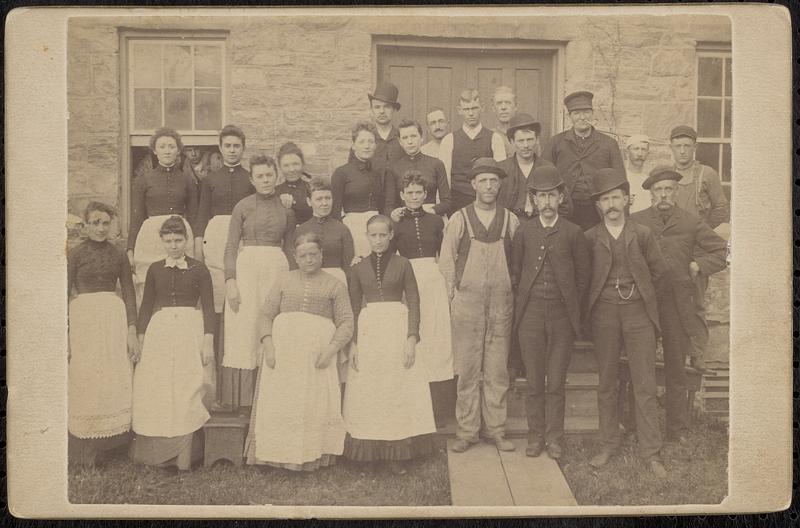 Workers, Old Stone Mill - Digital Commonwealth
