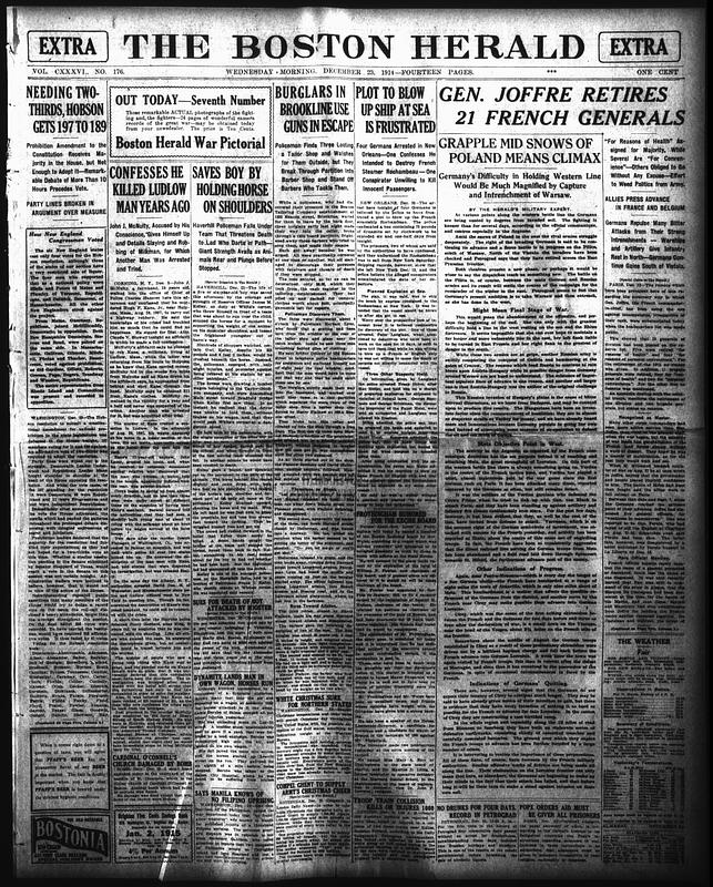 The Boston Herald. December 23, 1914 - Digital Commonwealth
