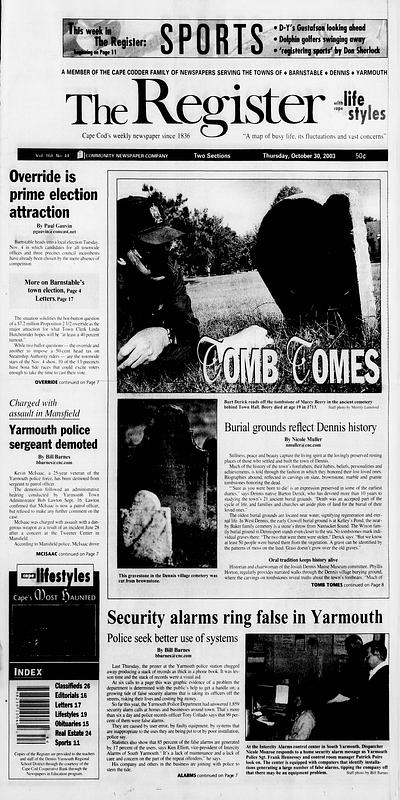 The Register. October 30, 2003 - Digital Commonwealth