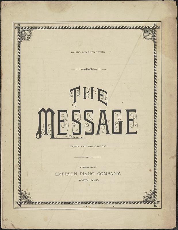 The message - Digital Commonwealth