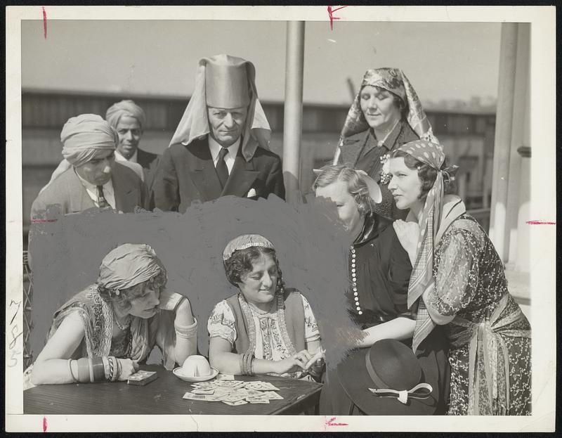 Meeting on board the S.S. Peter Stuyvesant at its pier here, fortune ...