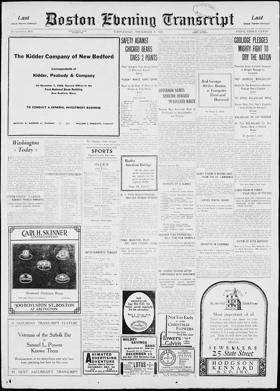 Boston Evening Transcript. December 09, 1925 - Digital Commonwealth