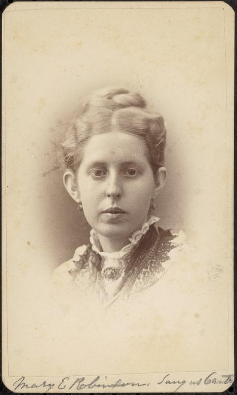 Mary E. Robinson - Digital Commonwealth