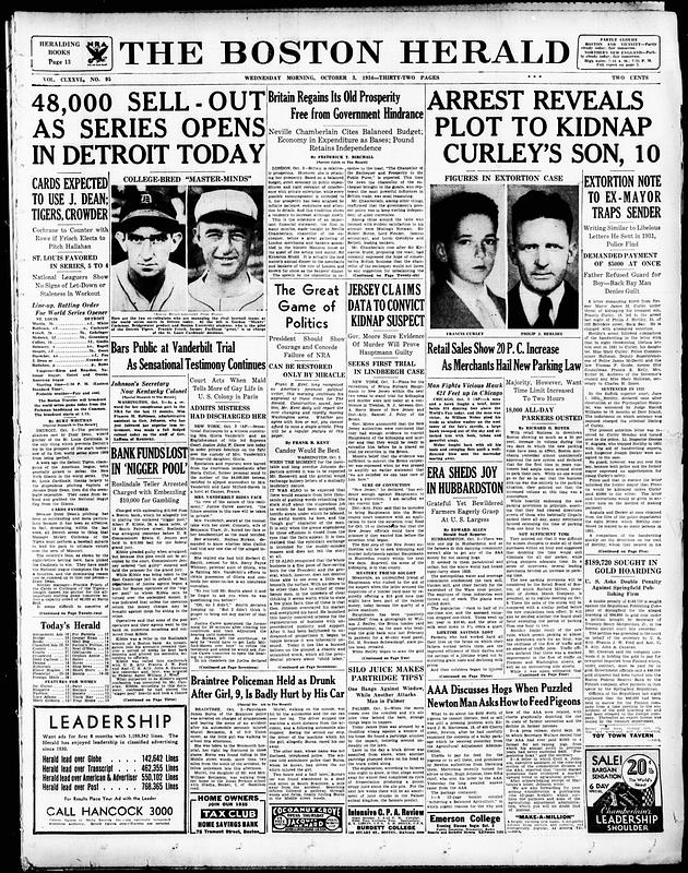 Boston Herald. October 03, 1934 - Digital Commonwealth