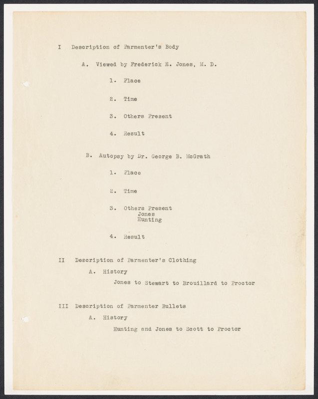 Sacco-Vanzetti Case Records, 1920-1928. Prosecution Papers. Typed ...