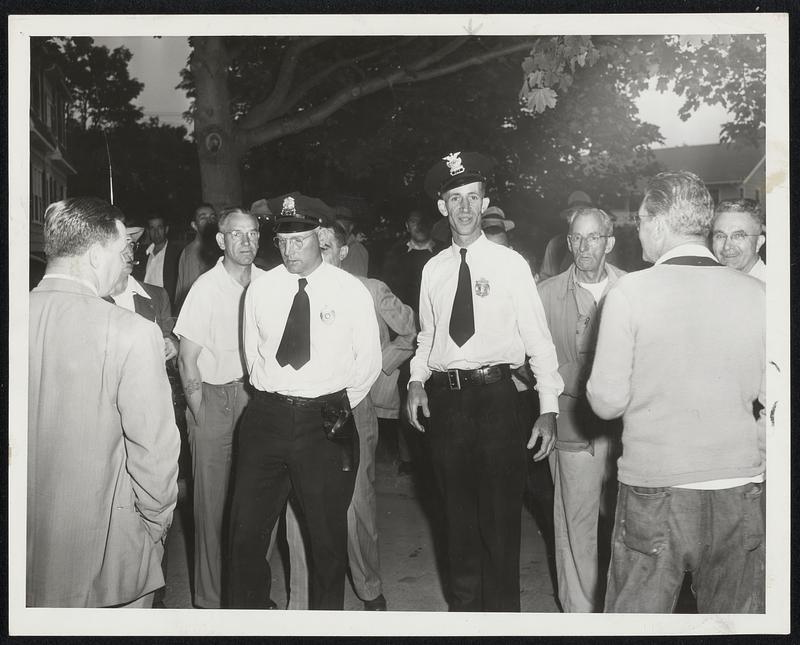 Dighton Police And Strikers – Acting Chief Wilbur Menges (right in ...