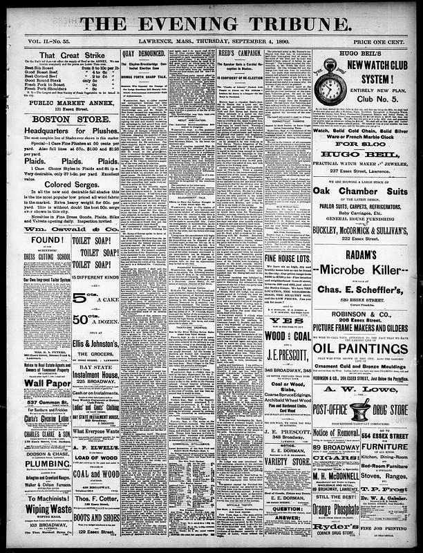 The Evening Tribune. September 04, 1890 - Digital Commonwealth