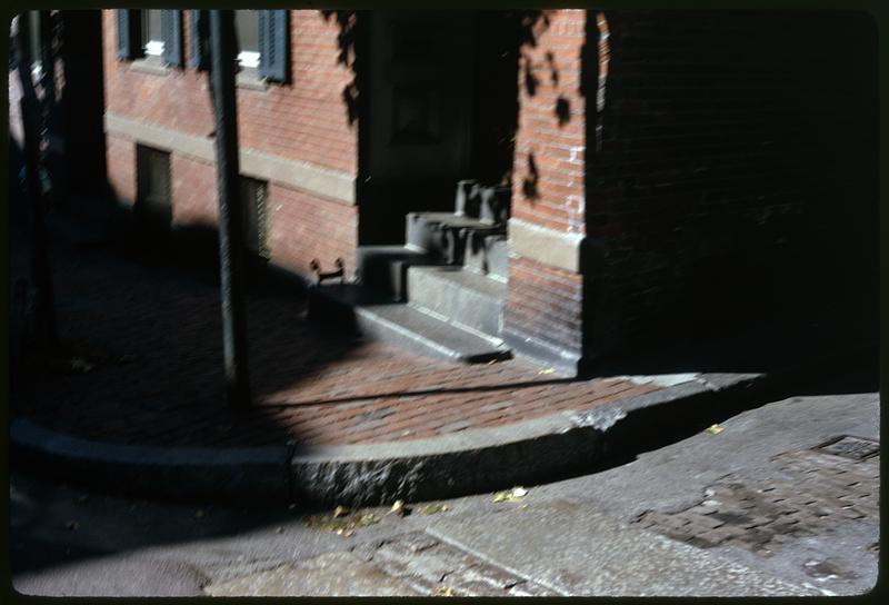 Steps going into a building - Digital Commonwealth