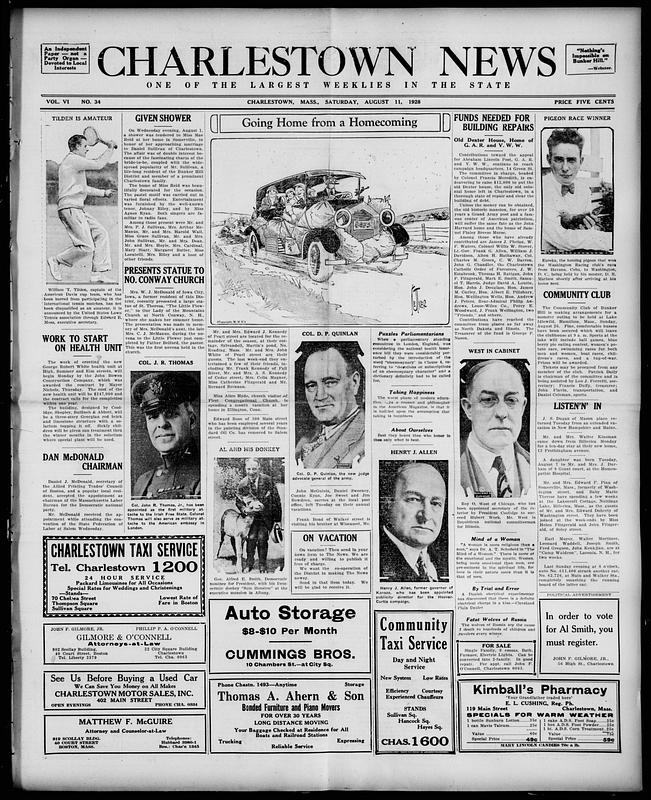 The Charlestown News. August 11, 1928 - Digital Commonwealth