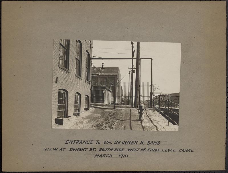 Entrance to Wm. Skinner & Sons view at Dwight St. - Digital Commonwealth