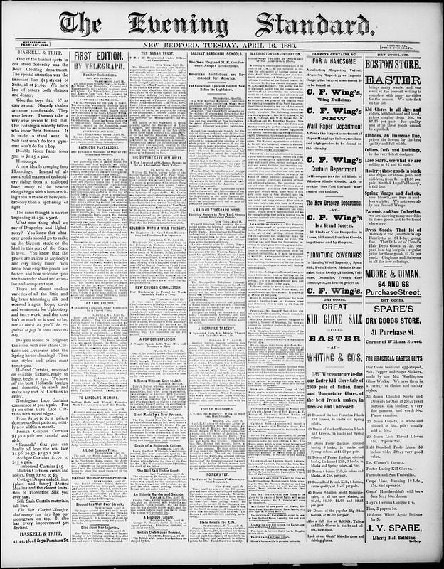 Evening Standard. April 16, 1889 - Digital Commonwealth