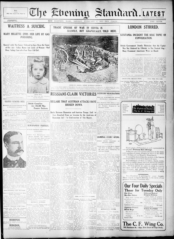 Evening Standard. February 08, 1915 - Digital Commonwealth