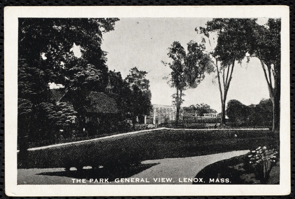 Lenox: the park on Main Street - Digital Commonwealth