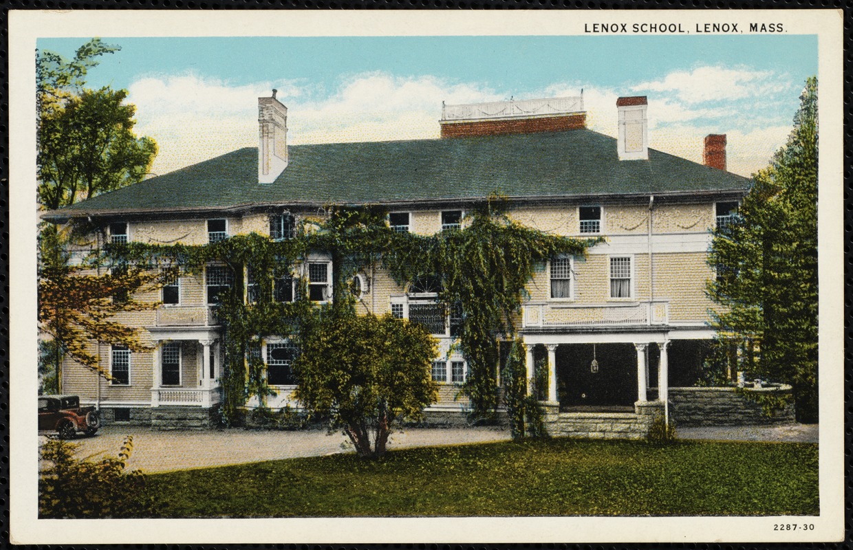 Lenox School for Boys: Griswold Hall - Digital Commonwealth