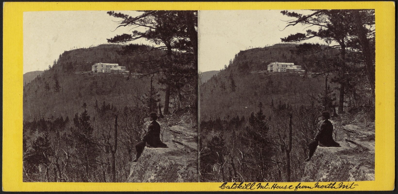 Catskill Mountain House from North Mountain - Digital Commonwealth