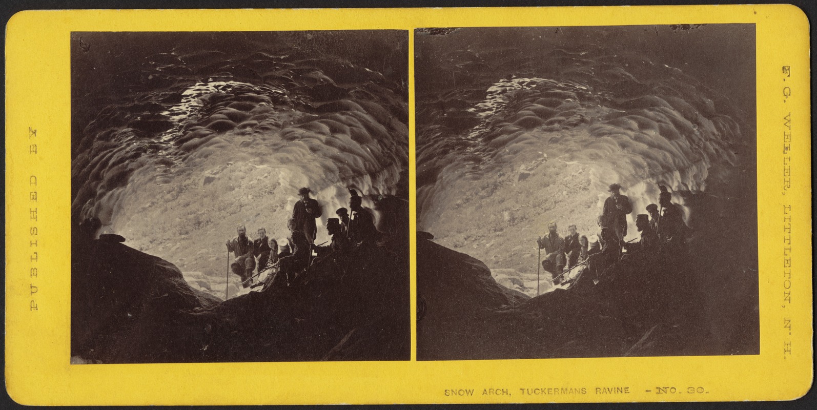 Snow arch, Tuckermans Ravine - Digital Commonwealth