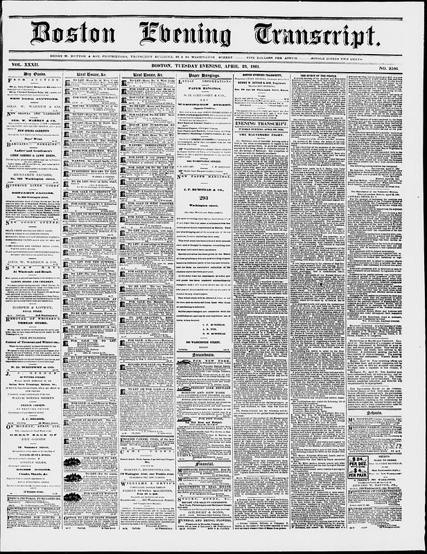 Boston Evening Transcript - Digital Commonwealth