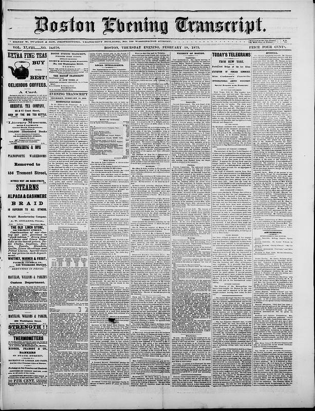 Boston Evening Transcript - Digital Commonwealth