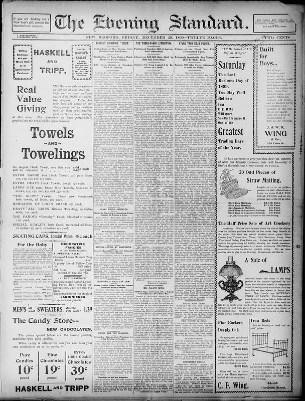 Evening Standard. December 29, 1899 - Digital Commonwealth