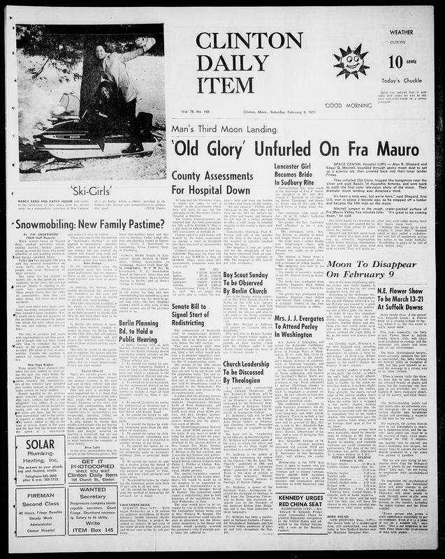 Clinton Daily Item. February 06, 1971 - Digital Commonwealth