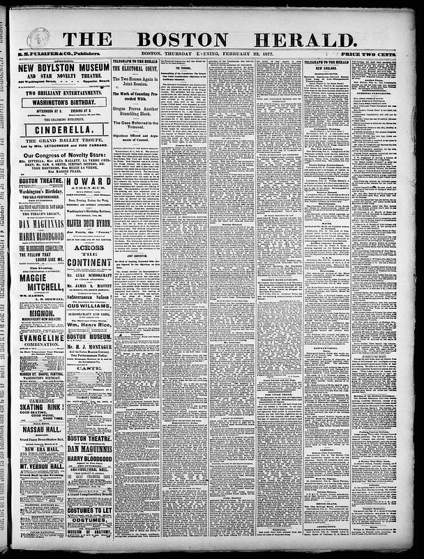 The Boston Herald. February 22, 1877 - Digital Commonwealth