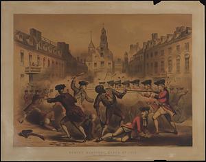 Some (visual) after thoughts on the Boston Massacre : Redcoats (fold-out) - Digital Commonwealth