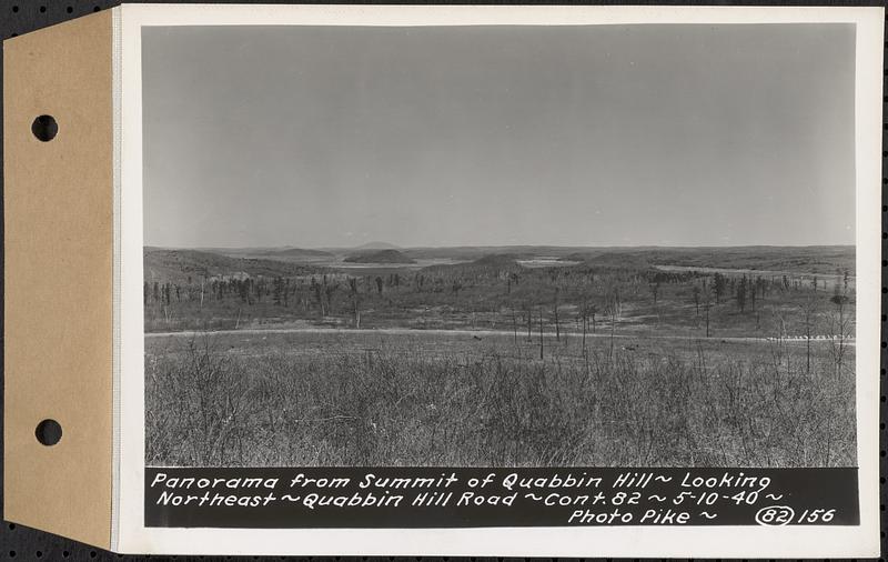 Contract No. 82, Constructing Quabbin Hill Road, Ware, panorama from ...