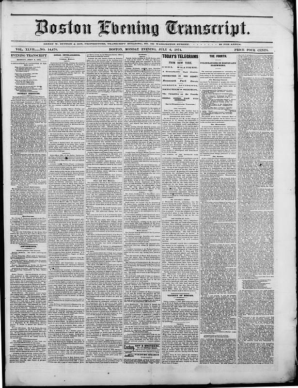 Boston Evening Transcript - Digital Commonwealth