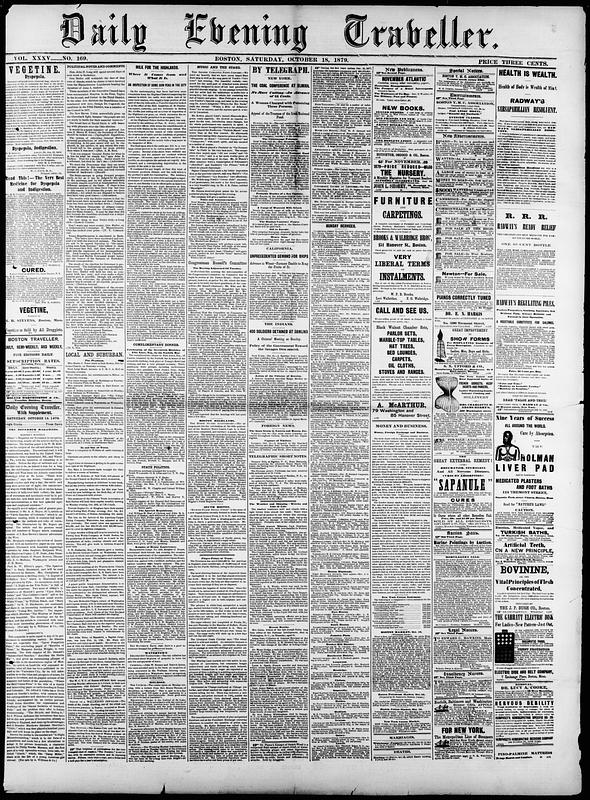 Daily Evening Traveller. October 18, 1879 - Digital Commonwealth