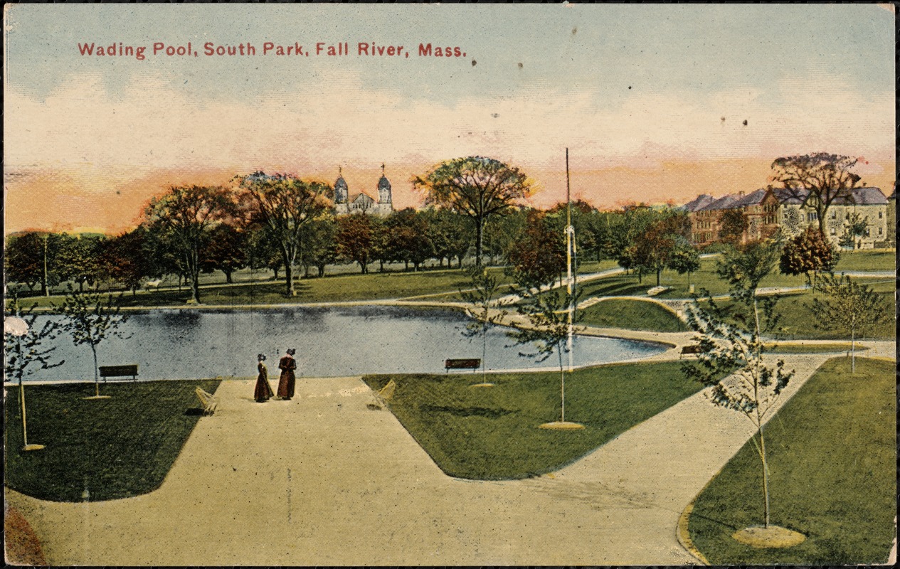 Wading pool, South Park, Fall River, Mass. - Digital Commonwealth