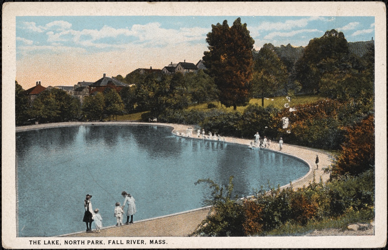 The lake, North Park, Fall River, Mass. - Digital Commonwealth
