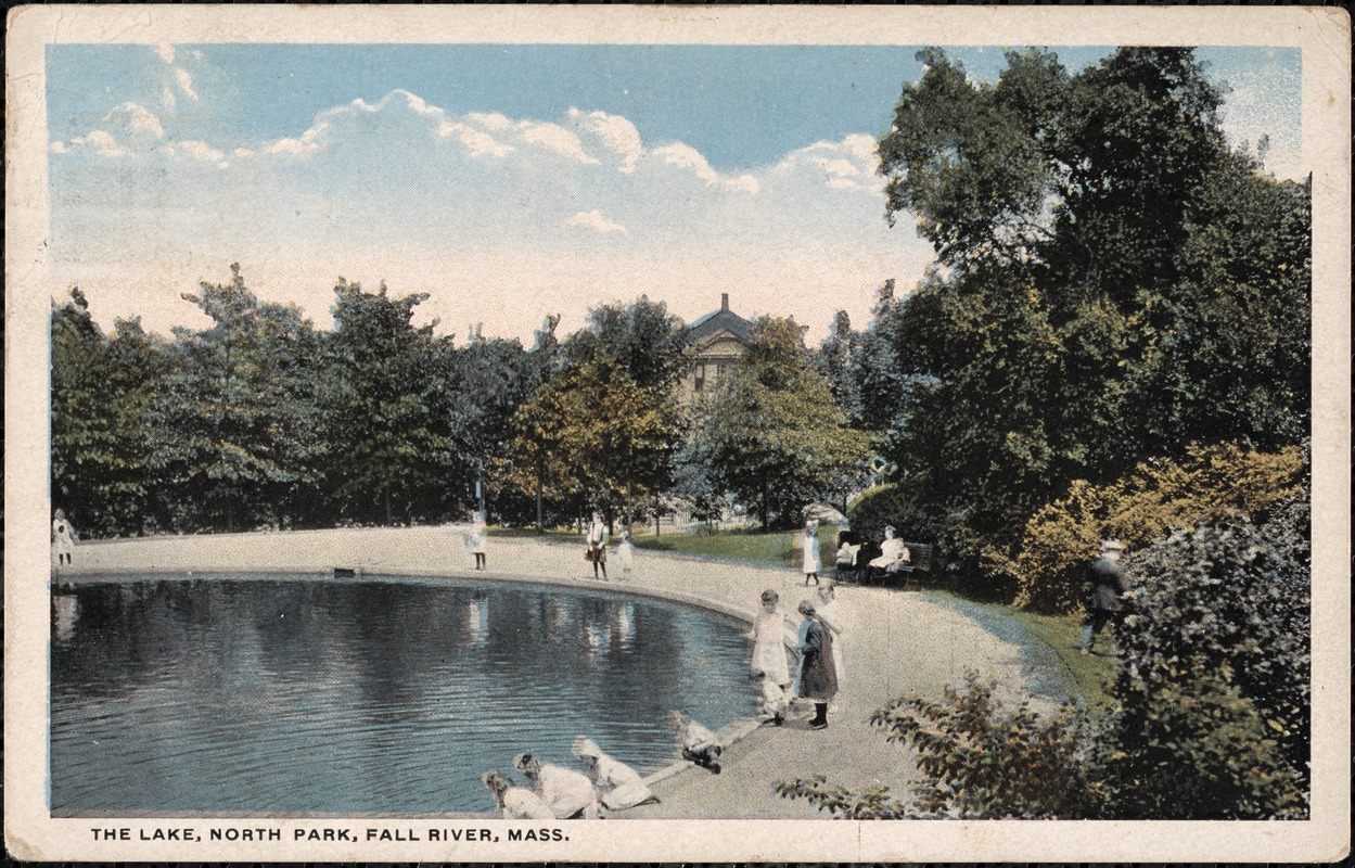 The lake, North Park, Fall River, Mass. - Digital Commonwealth