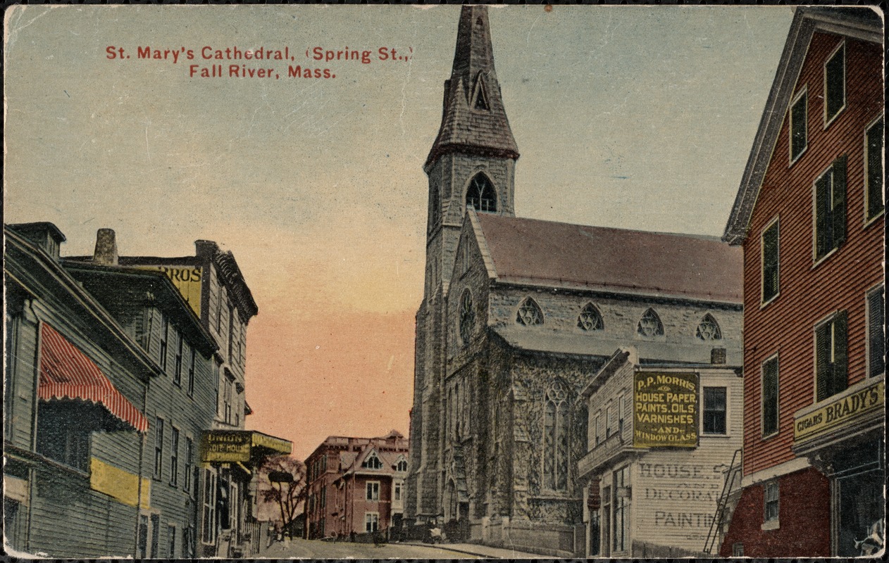 St. Mary's Cathedral (Spring St.) Fall River, Mass. - Digital Commonwealth