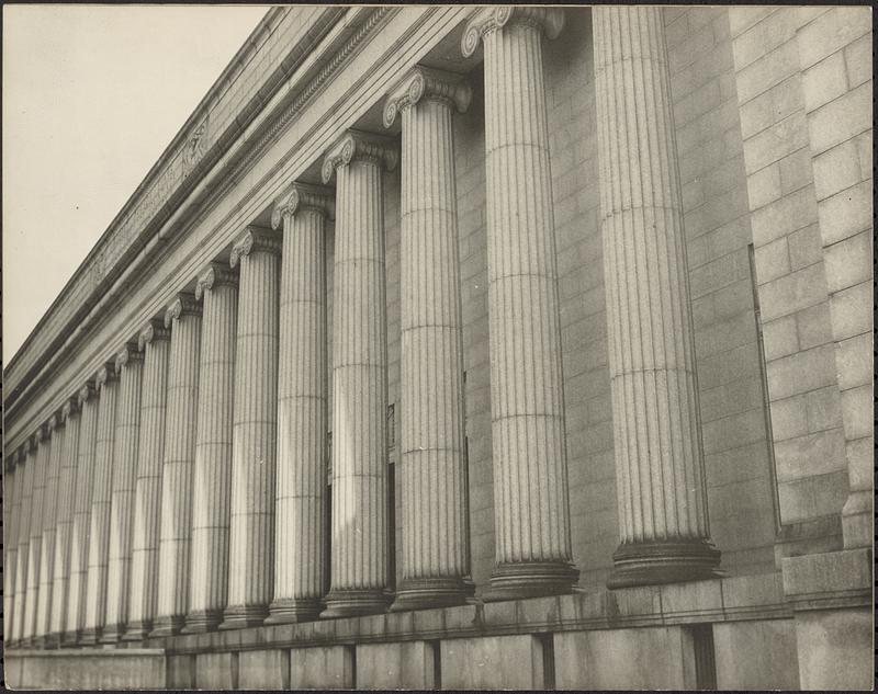 Detail of columns, Museum of Fine Arts, Boston - Digital Commonwealth