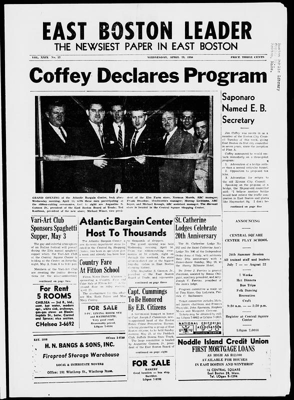 East Boston Leader, April 23, 1958 - Digital Commonwealth
