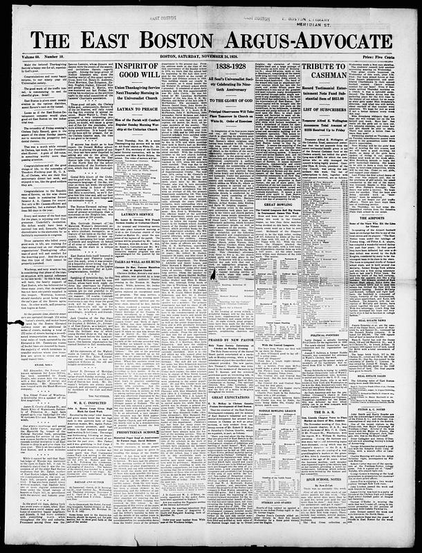East Boston Argus-Advocate - Digital Commonwealth