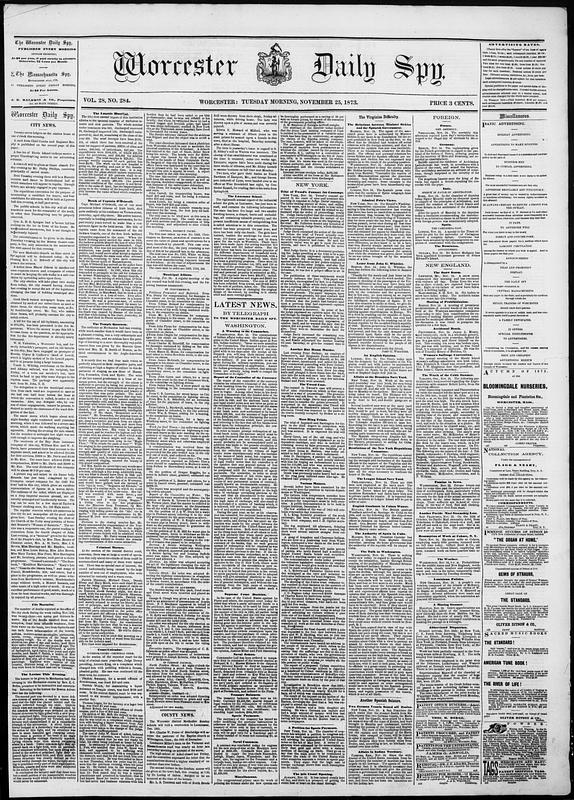Worcester Daily Spy - Digital Commonwealth