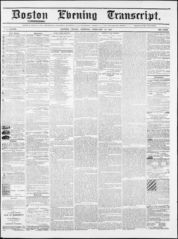 Boston Evening Transcript - Digital Commonwealth