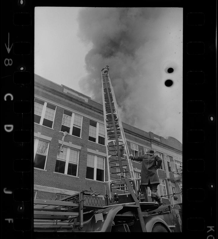 Amesbury High School fire - Digital Commonwealth