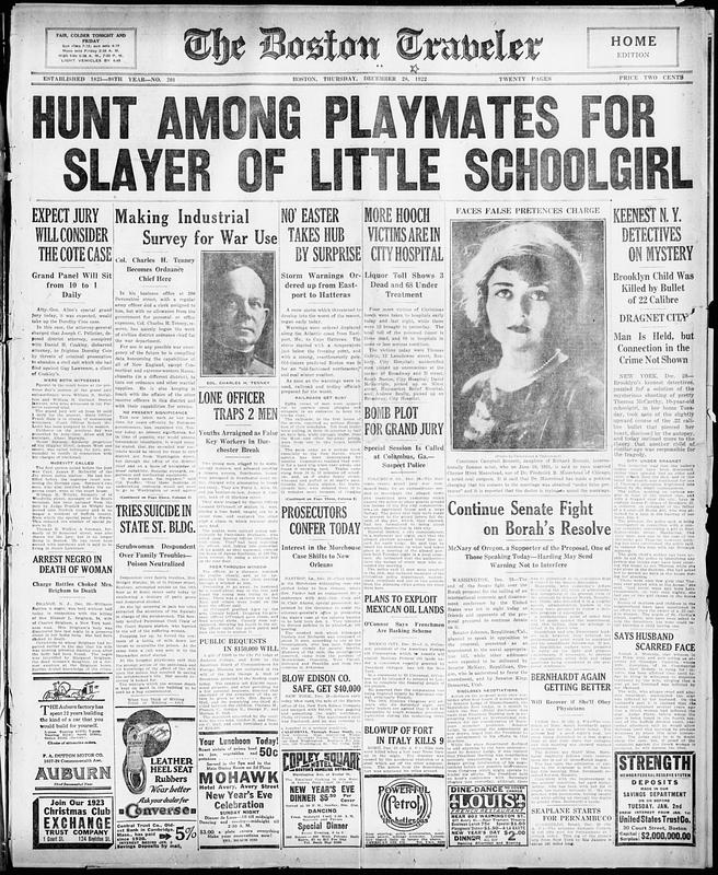 The Boston Traveler. December 28, 1922 - Digital Commonwealth