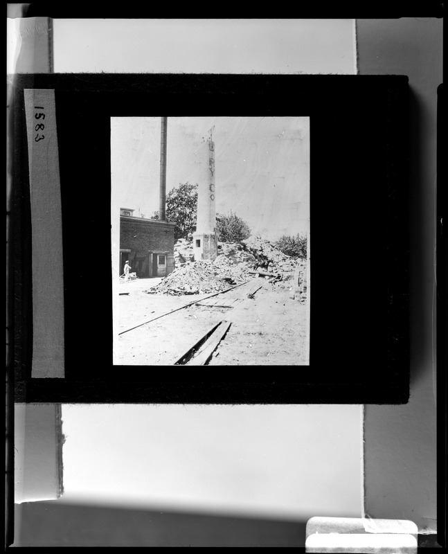 View of a granite quarry yard - Digital Commonwealth