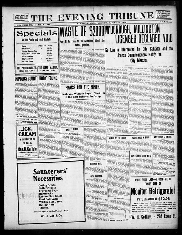 The Evening Tribune. July 19, 1905 - Digital Commonwealth