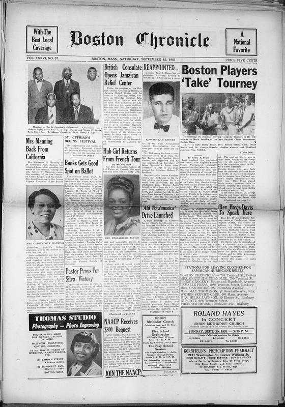 Boston Chronicle. September 15, 1951 - Digital Commonwealth