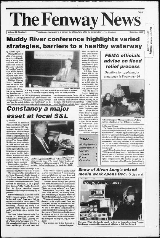 The Fenway News. December 01, 1996 - Digital Commonwealth